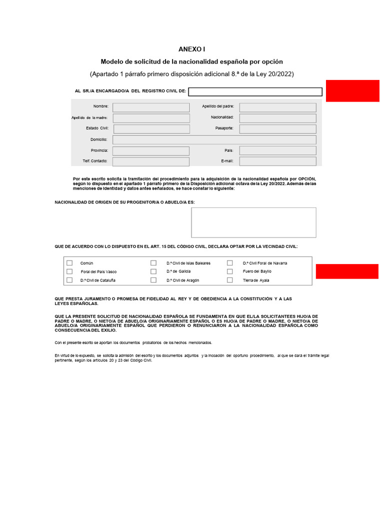 Anexo 1 Ejemplo | PDF | España