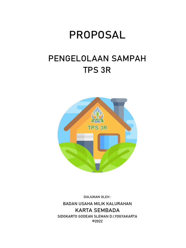 Proposal Pengelolaan Sampah TPS 3R | PDF
