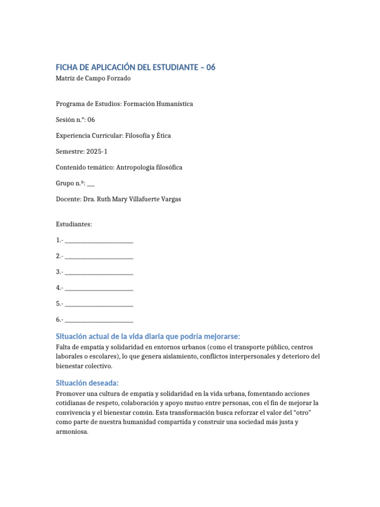 Ficha Matriz Completa Con Grafico | PDF