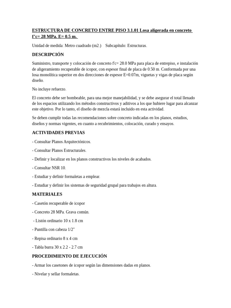 Proceso Constructivo | PDF | Hormigón | Albañilería