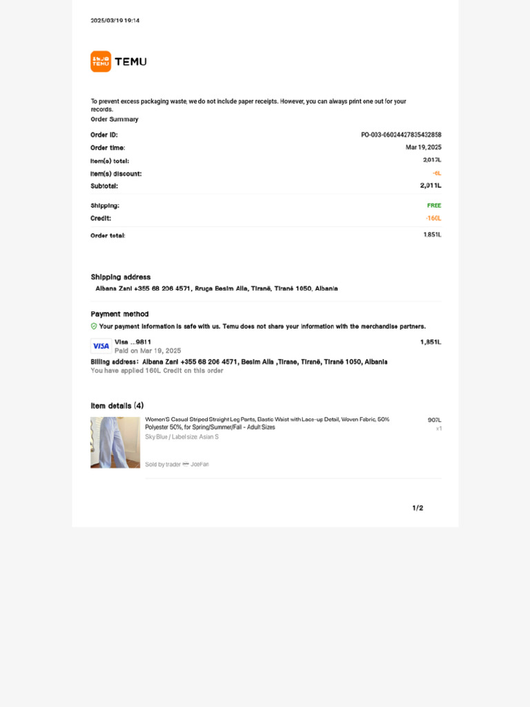 Temu Web Document | PDF