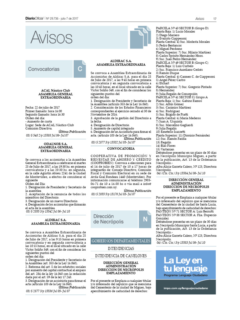 Avisos | PDF | Uruguay