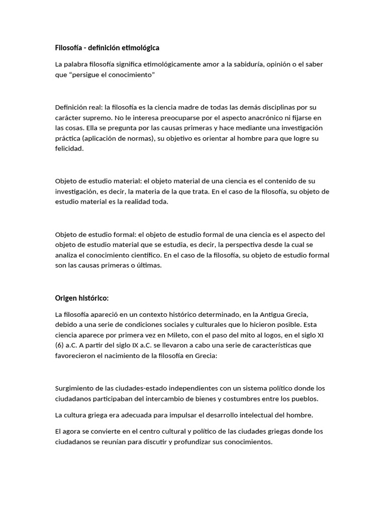 ETAPAS DE LA FILOSOFIA Y FILOSOFOS PRESOCRATICOS | PDF | Conocimiento | Science