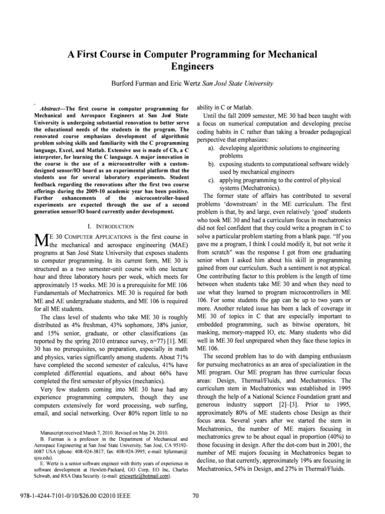 A First Course in Computer Programming f | PDF | Arduino | Computer Science