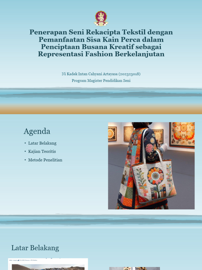 Artikel Penerapan Seni Rekacipta Tekstil | PDF