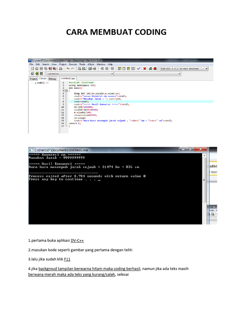 Cara Membuat Coding Panji Ayubi (32) Final | PDF