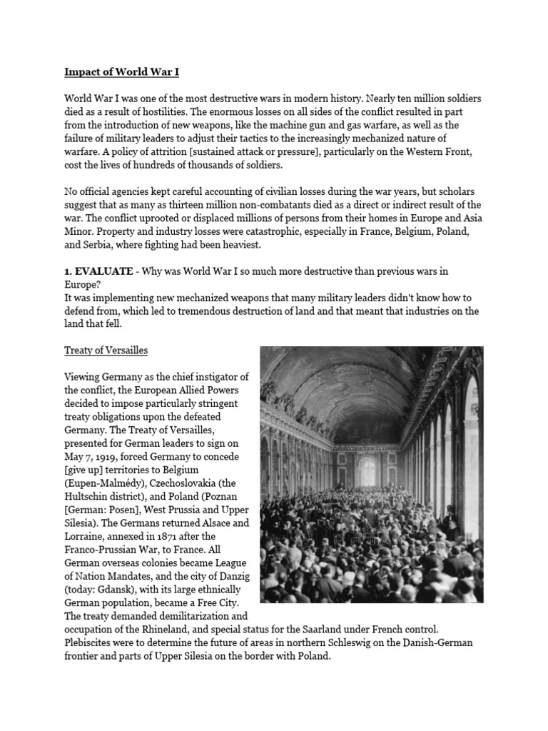 Treaty of Versaille WS Owned | PDF | German Empire | World War I
