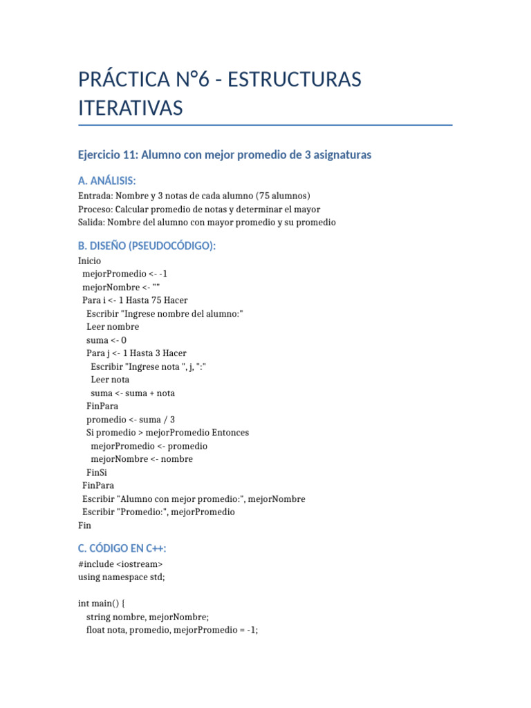 Practica6 Ejercicios11 Al 15 Parte1 | PDF