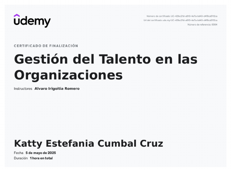 Curso Gestion de Talento | PDF