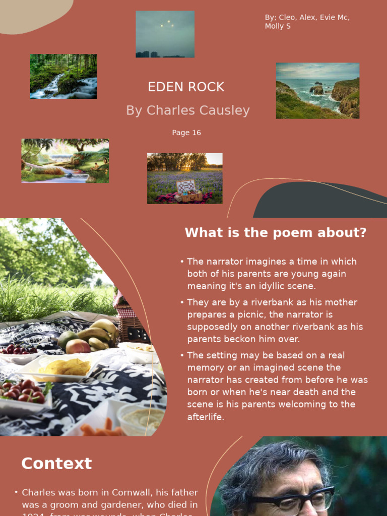 Analysis of "Eden Rock" Poem | PDF | Poetry