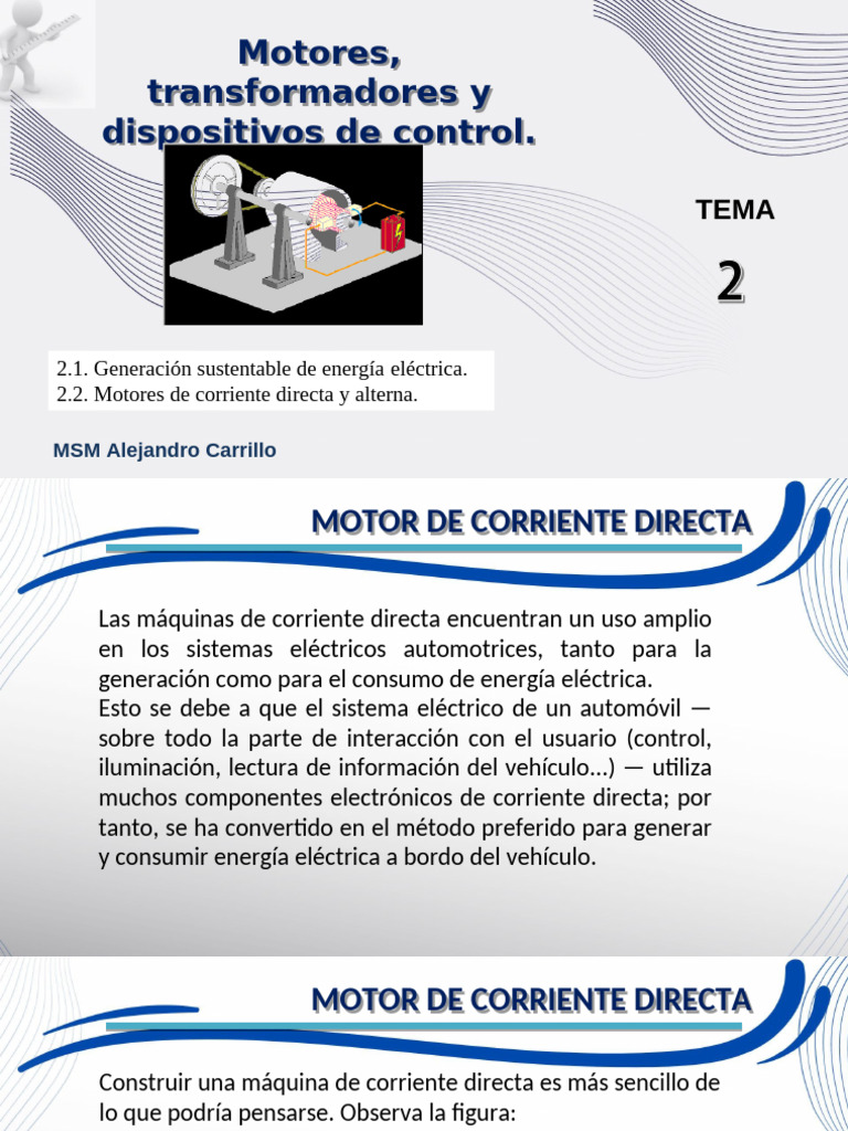 Motores de Corriente Directa y Aplicaciones | PDF | Corriente eléctrica ...