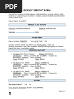 Hotel Guest Incident Report | PDF | Law