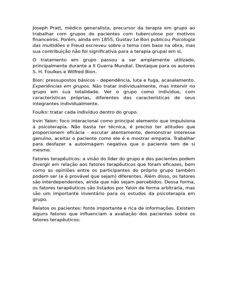 Grupos Yalon | PDF
