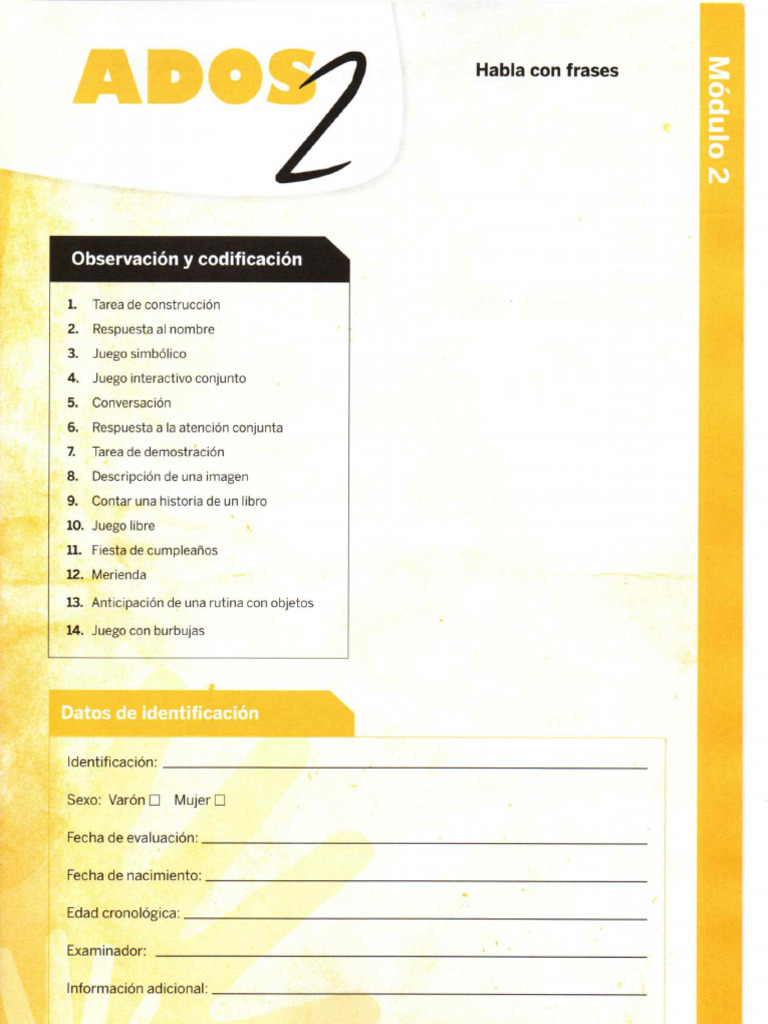 Ados 2 Modulo 2 | PDF