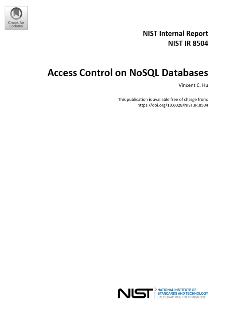 Access Control On NoSQL Databases | PDF | No Sql | Databases