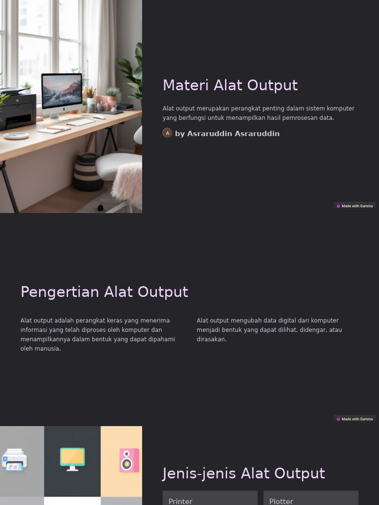 Materi-Alat-Output | PDF