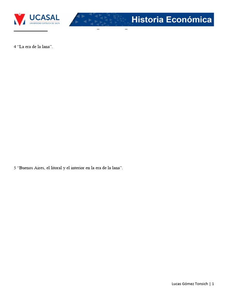 Hora, R. (2010) Historia Económica de La Argentina en El Siglo XIX. Cap. 4 y 5. | PDF