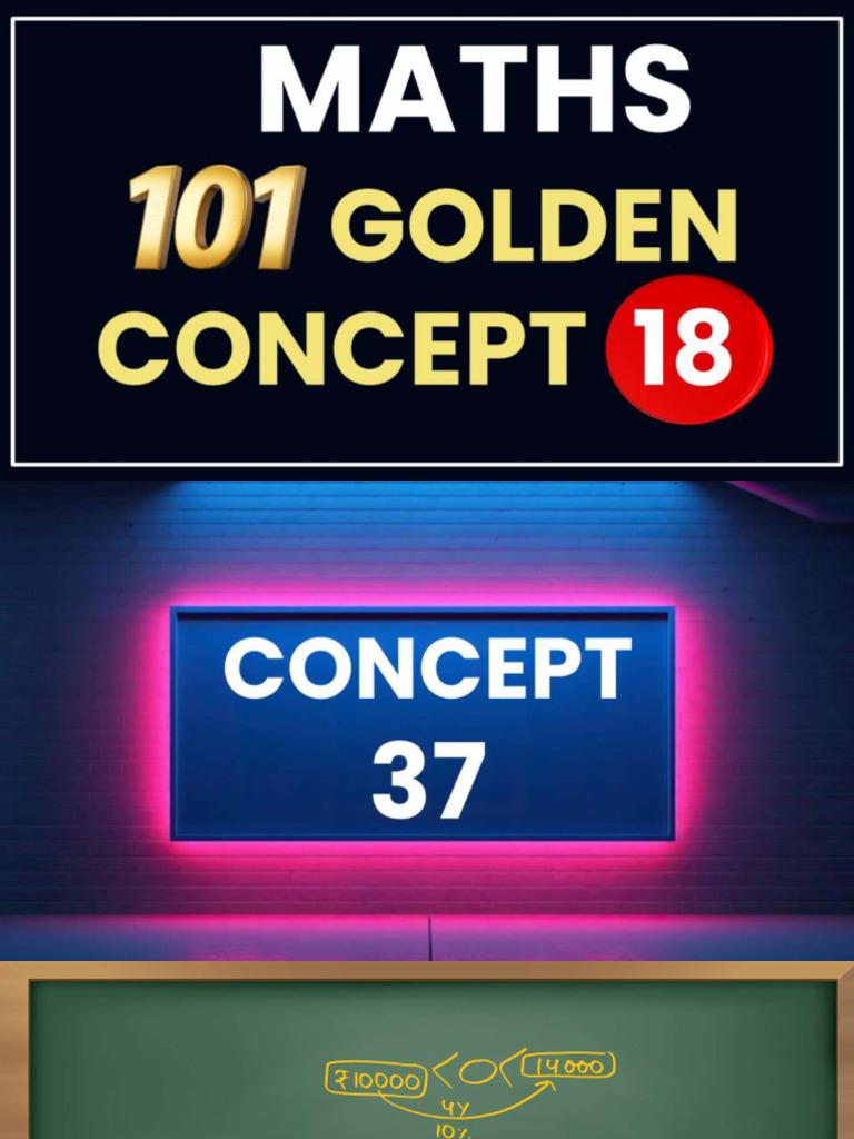 18. Maths (101 Golden Concept) Classroom Sheet | PDF