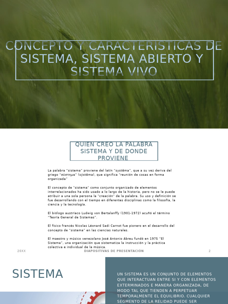 Concepto y Caracteristicas de | PDF | Sistema