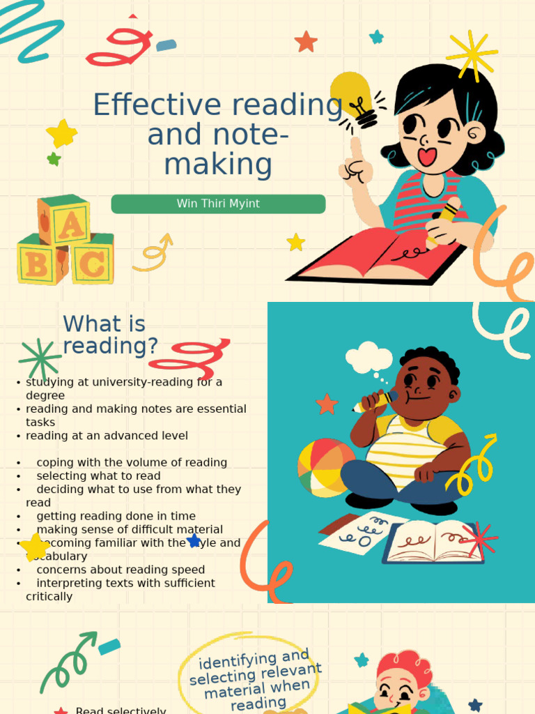 Effective Reading and Note-Making | PDF | Mental Processes | Cognition
