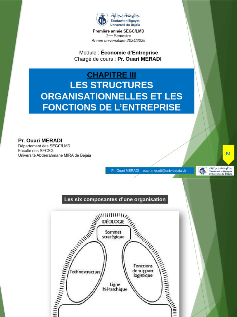 Schémas Du Chapitre 3 - Les Structures Organisationnelles | PDF