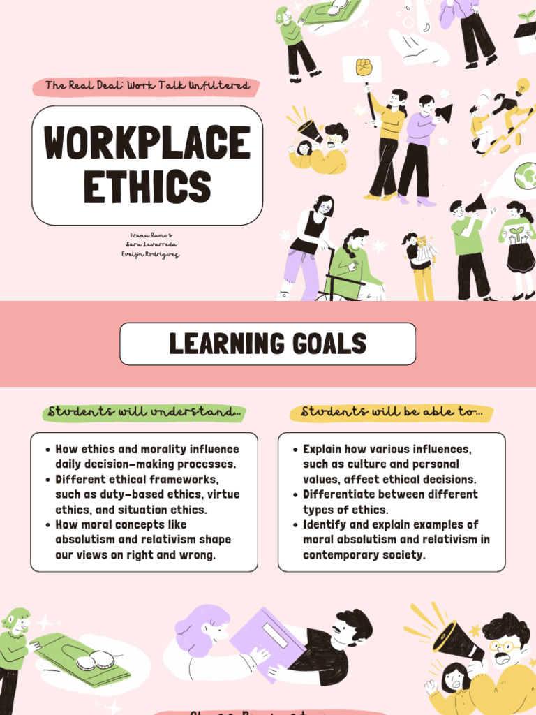 Ethics and Morality Educational Presentation in Pink, Purple, Yellow ...