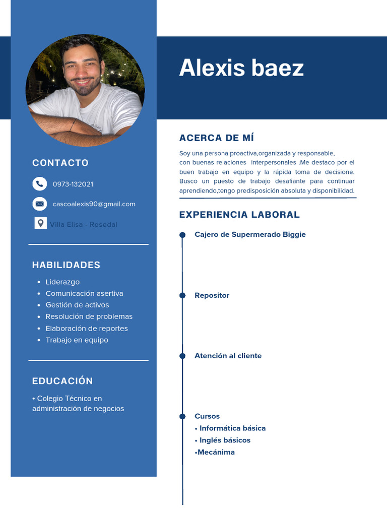 Curriculum Vitae Alexis Báez | PDF