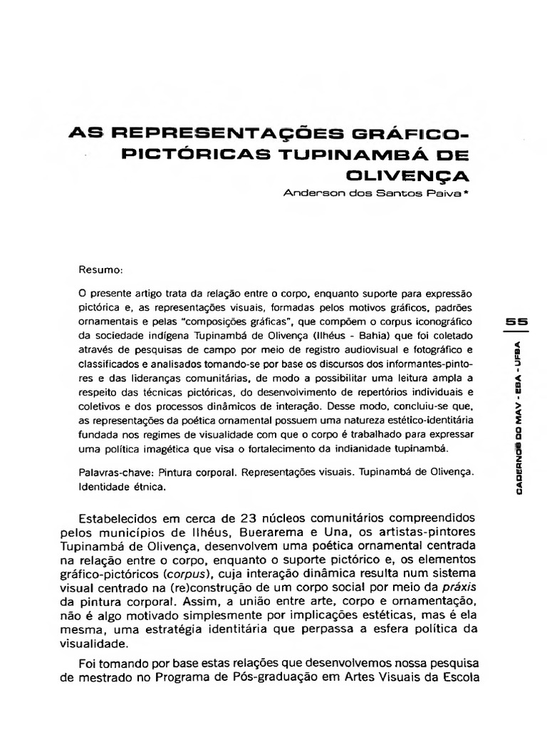 Grafismo Tupinambá: Identidade e Arte | PDF | As artes