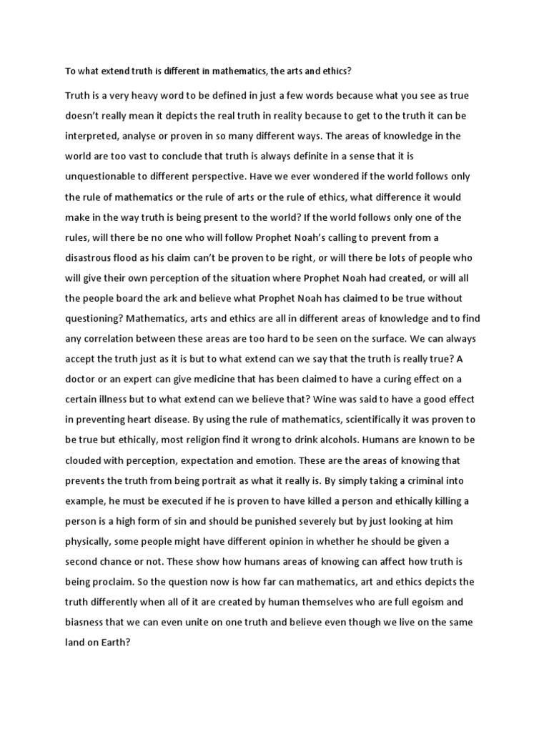 TOK - Introduction | PDF