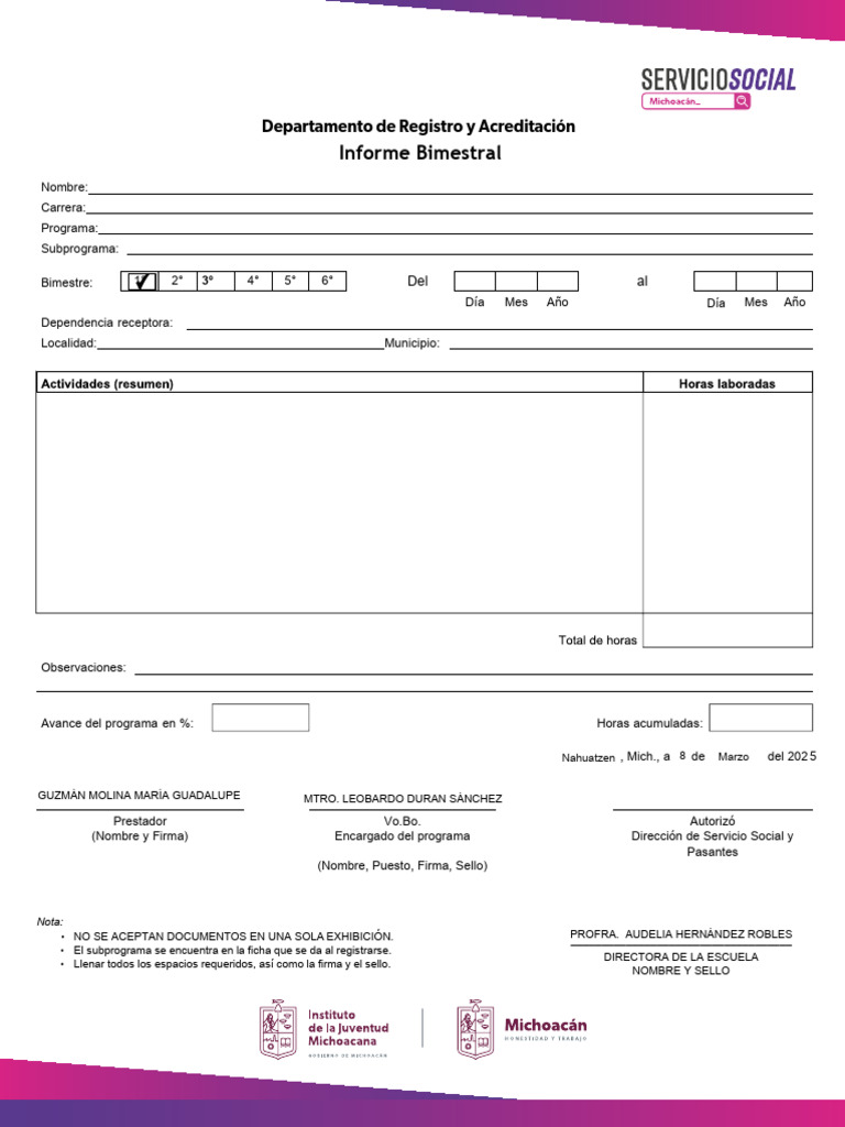 Informe-Bimestral Interactivo | PDF