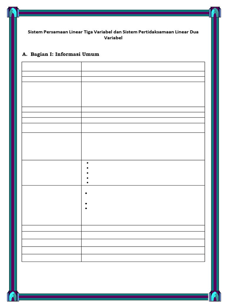 Modul Ajar SPLTV | PDF