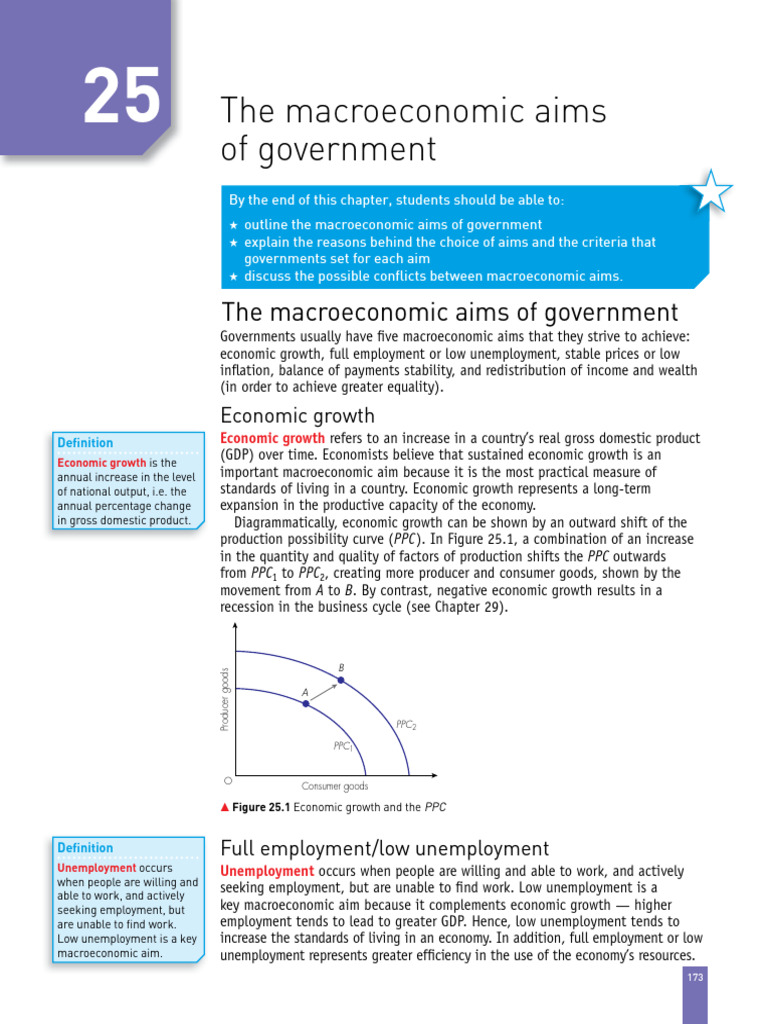 Topic 2 The Macroeconomic Aims of Government | PDF | Inflation ...