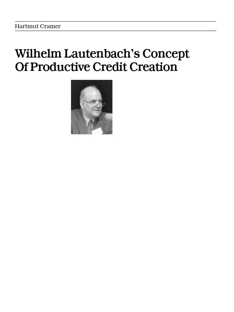Wilhelm_lautenbachs_concept_of_p | PDF | Nazism | Great Depression