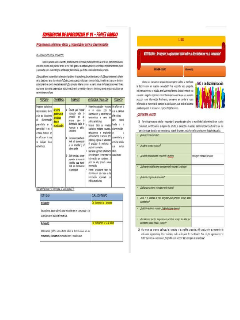 Esquema Semanal - DVSFG | PDF