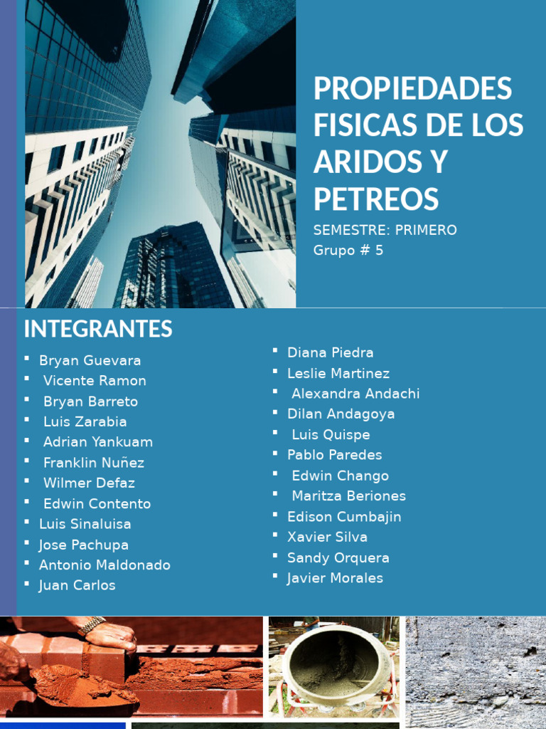 Propiedades Físicas de Áridos y Pétreos | PDF | Grava | Hormigón