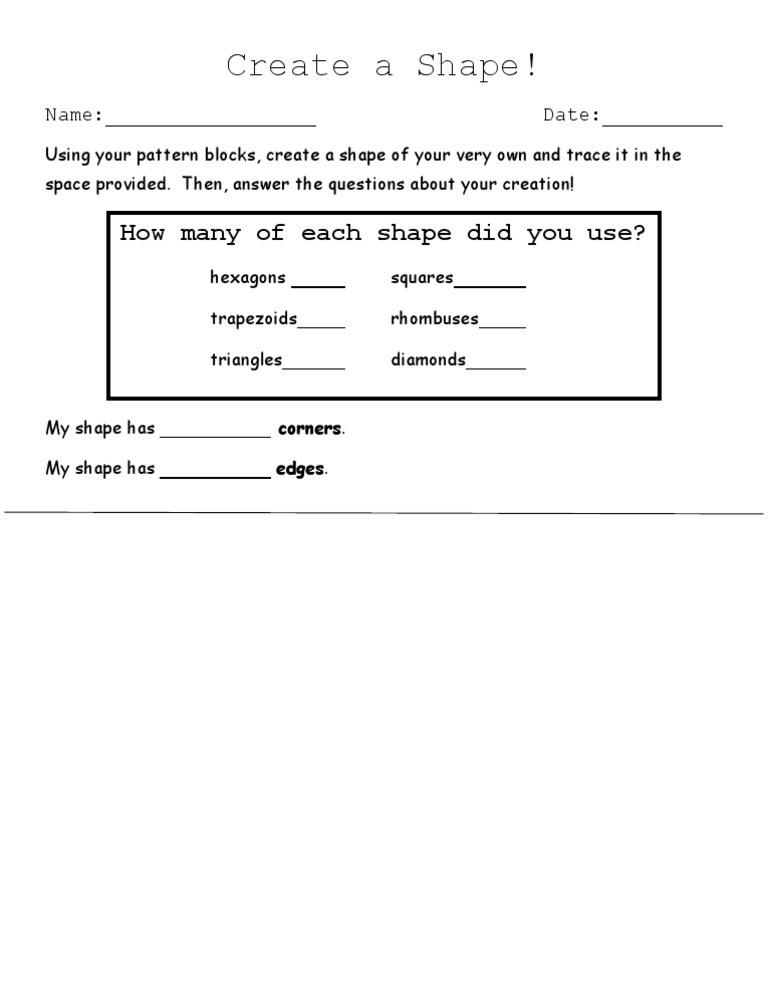 Create A Shape | PDF