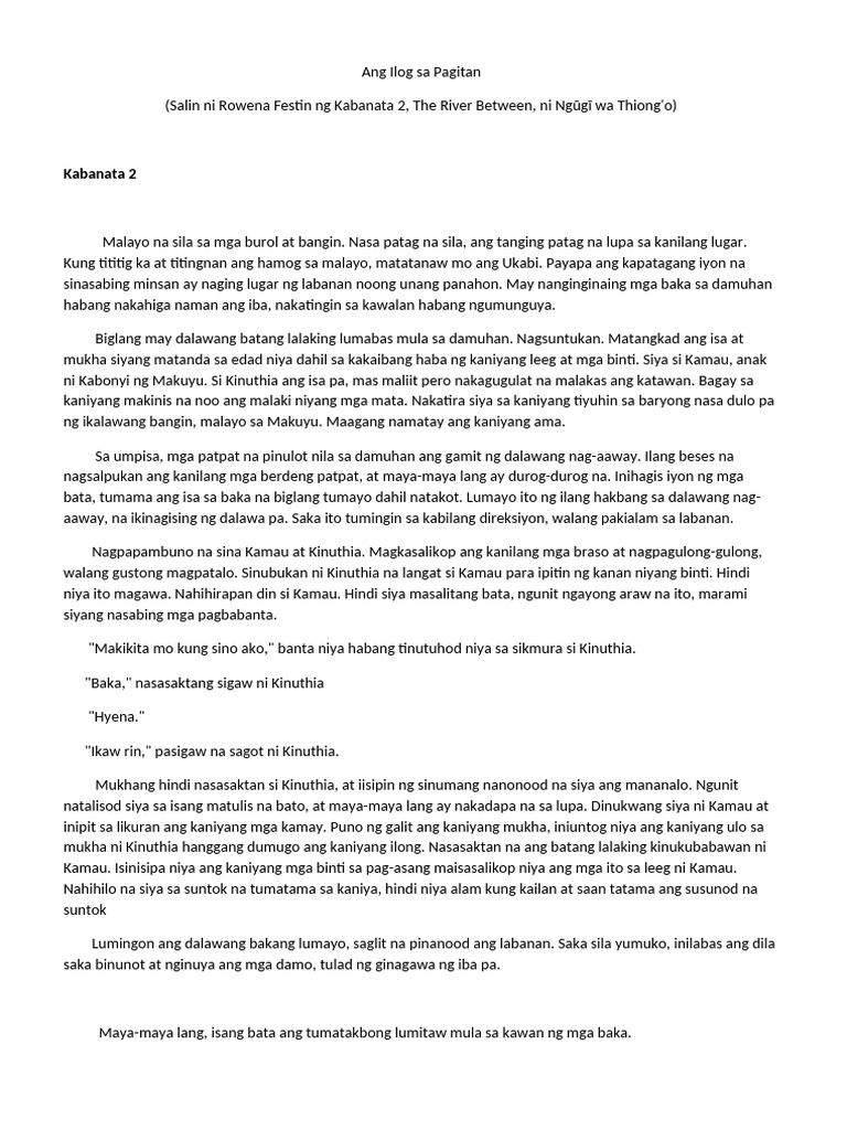 Ang-Ilog-sa-Pag-WPS-Office | PDF