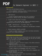 Network Engineer Roadmap | PDF