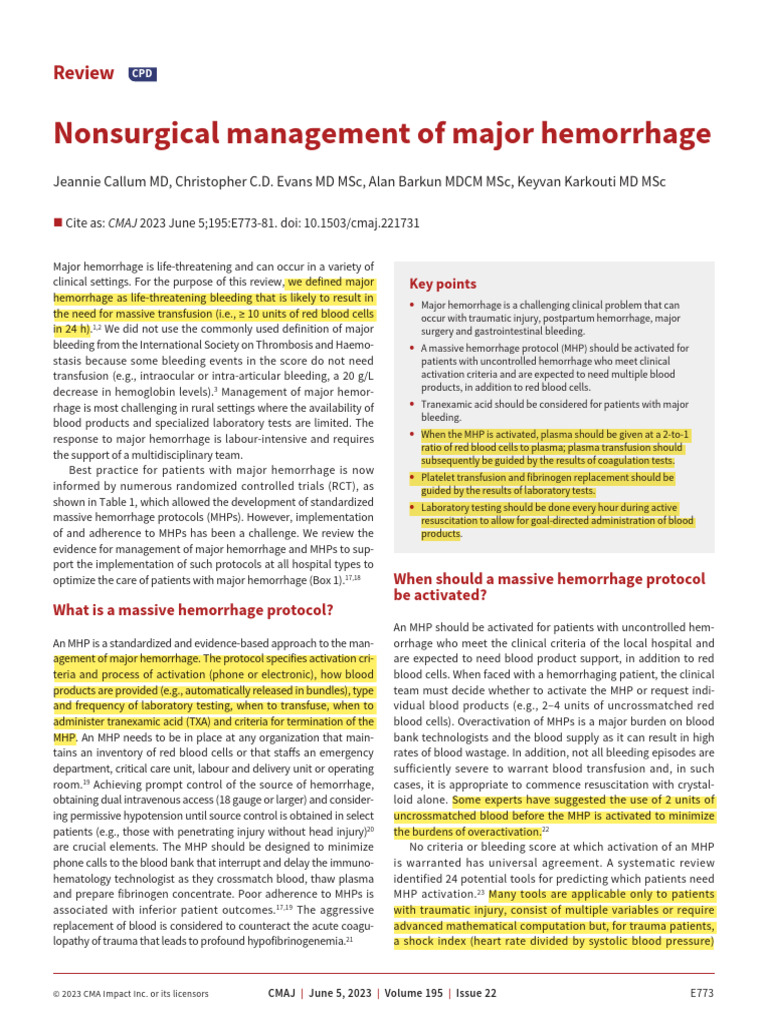 66959d48f8172964795792045144x91nonsurgical Management of Major ...