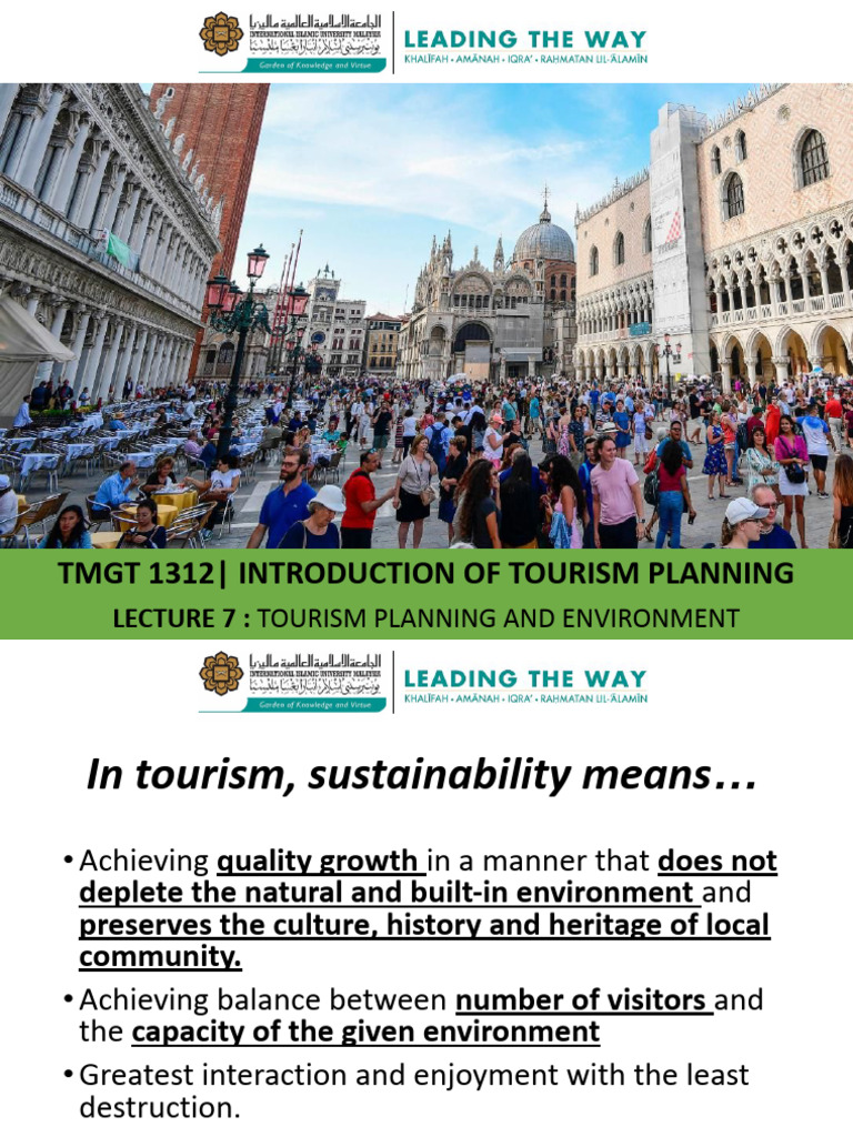 Tourism Planning and Environmental Impact | PDF | Tourism ...