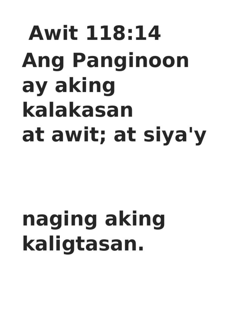 Awit 118 | PDF