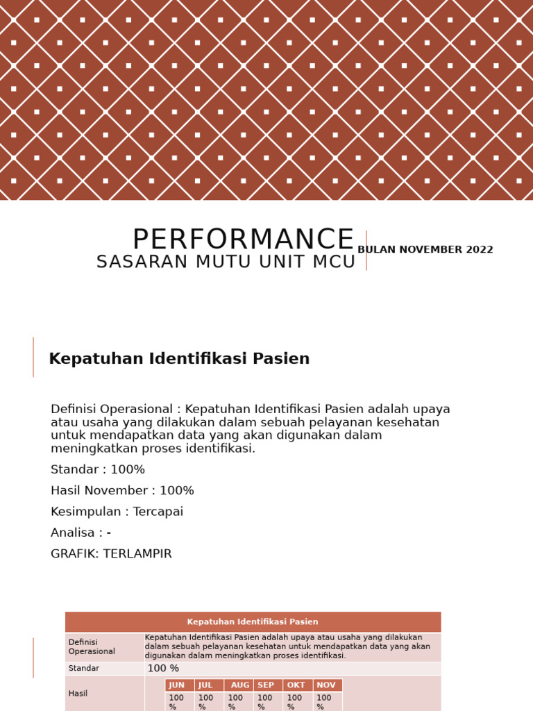 SASARAN MCU Nov | PDF