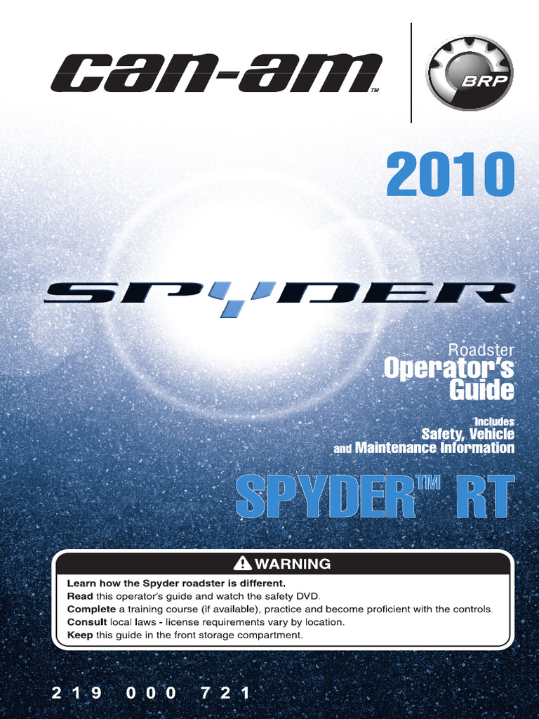 2010 Spyder RT | PDF | Clutch | Exhaust Gas