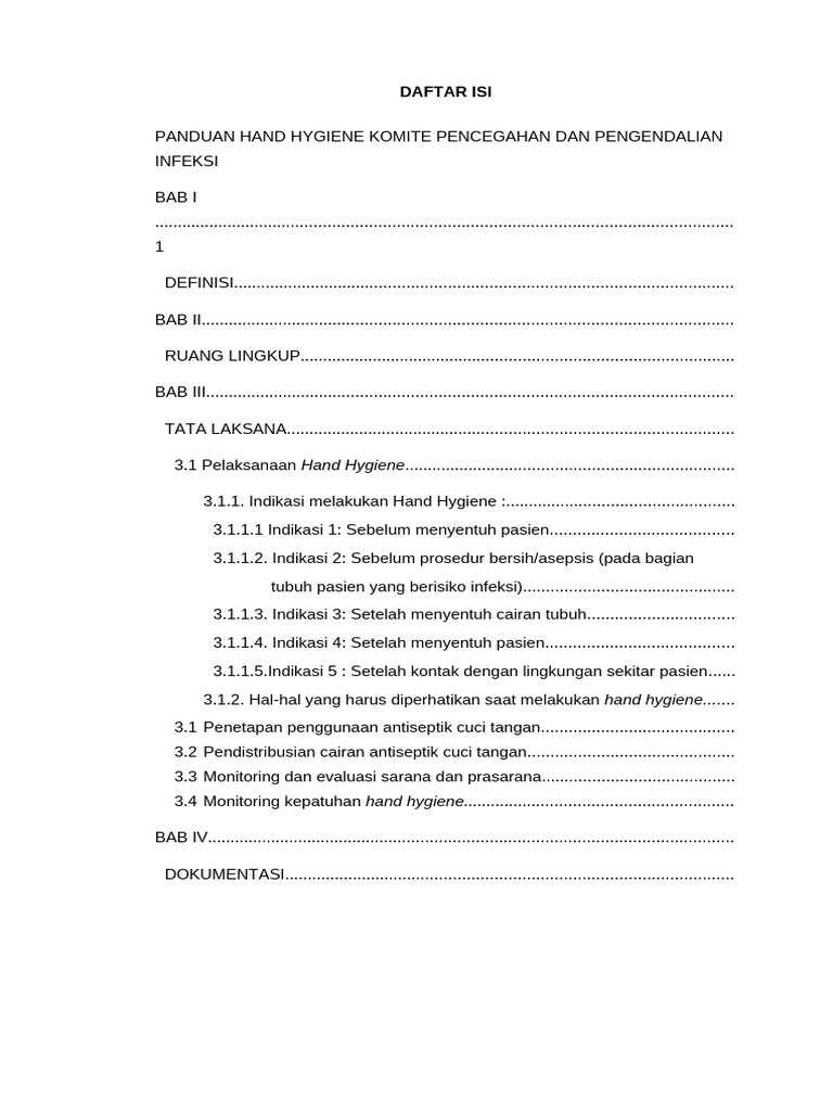 PANDUAN HAND HYGIENE | PDF