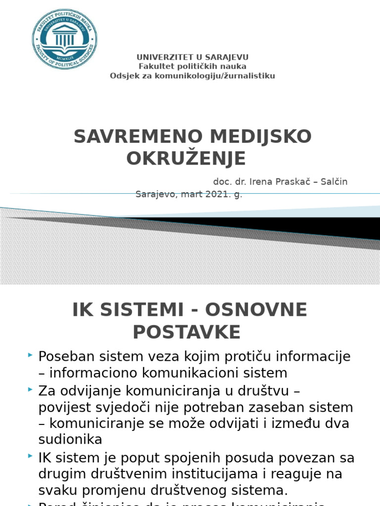 IKS Osnovne Postavke | PDF