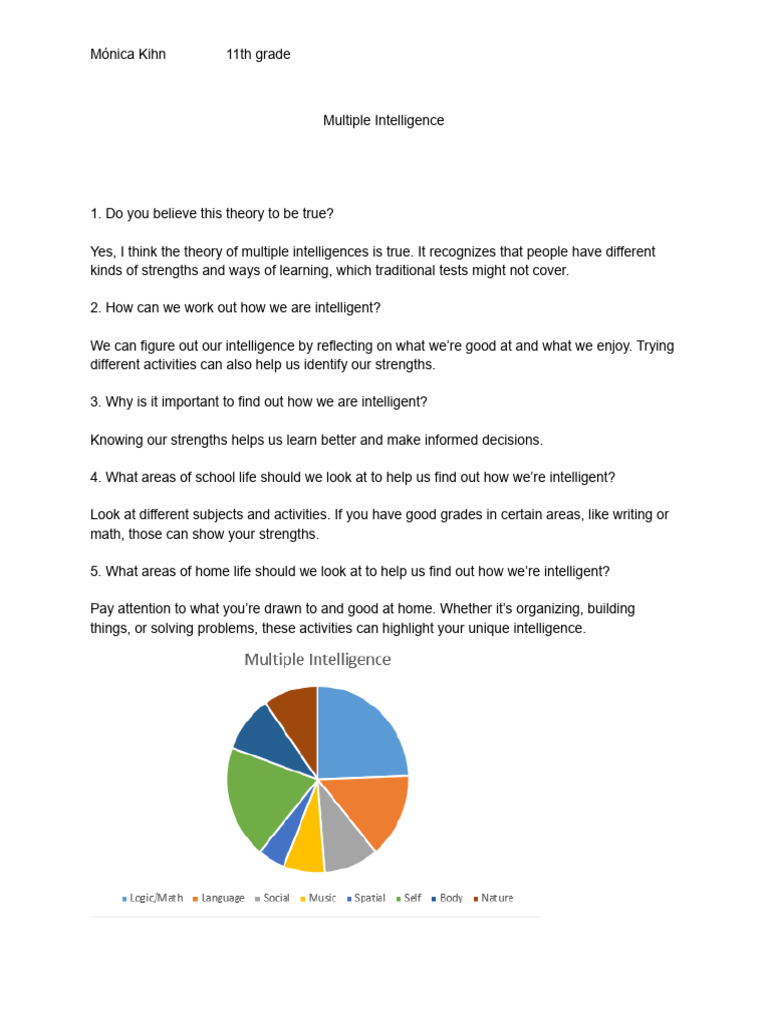 Multiple Intelligence | PDF