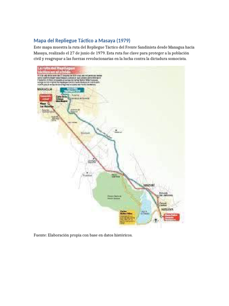 Mapa Repliegue Tactico Masaya | PDF