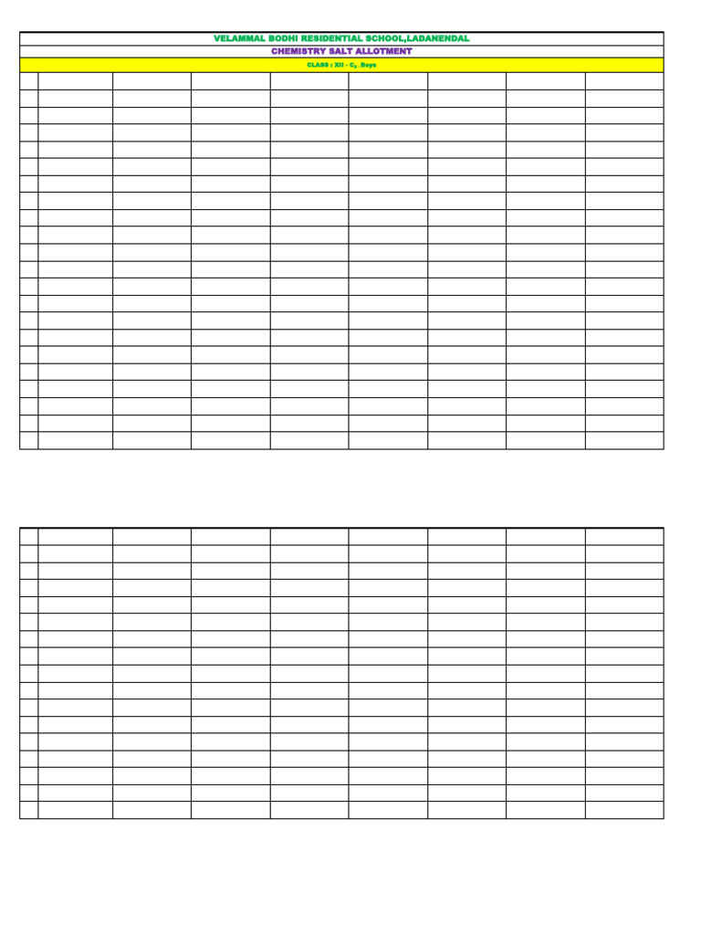 Salt Allotment (2025 - 26) Boys XII - C2 | PDF | Sulfate | Chloride