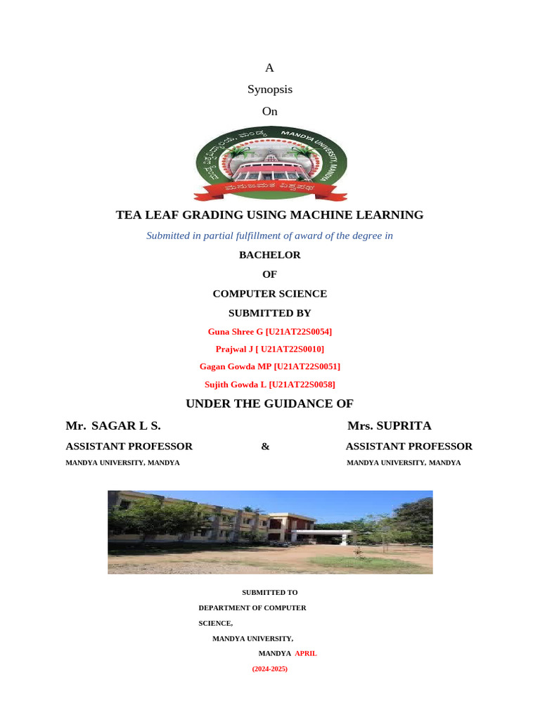Tea Leaf Grading with Machine Learning | PDF