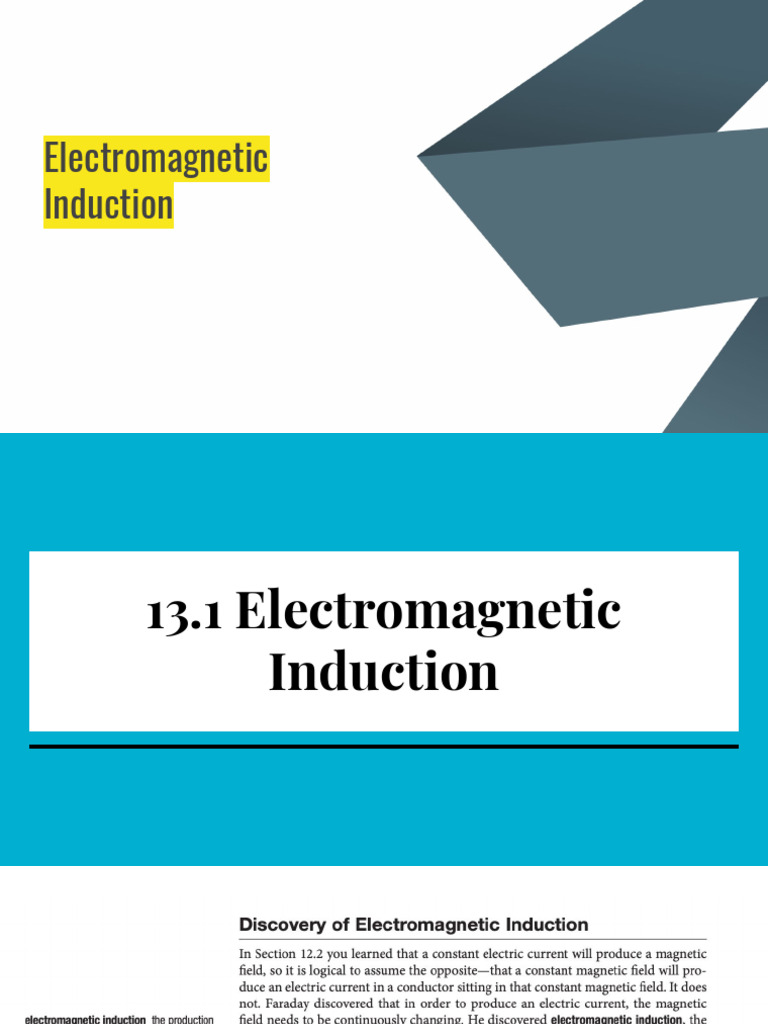 Electromagnetic Induction | PDF